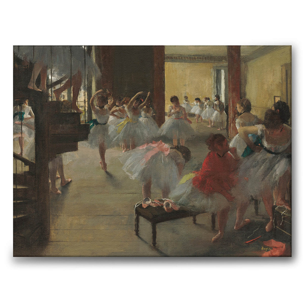 Exklusiv canvas - The Dance Class av Edgar Degas från år 1873 – HISTORLY