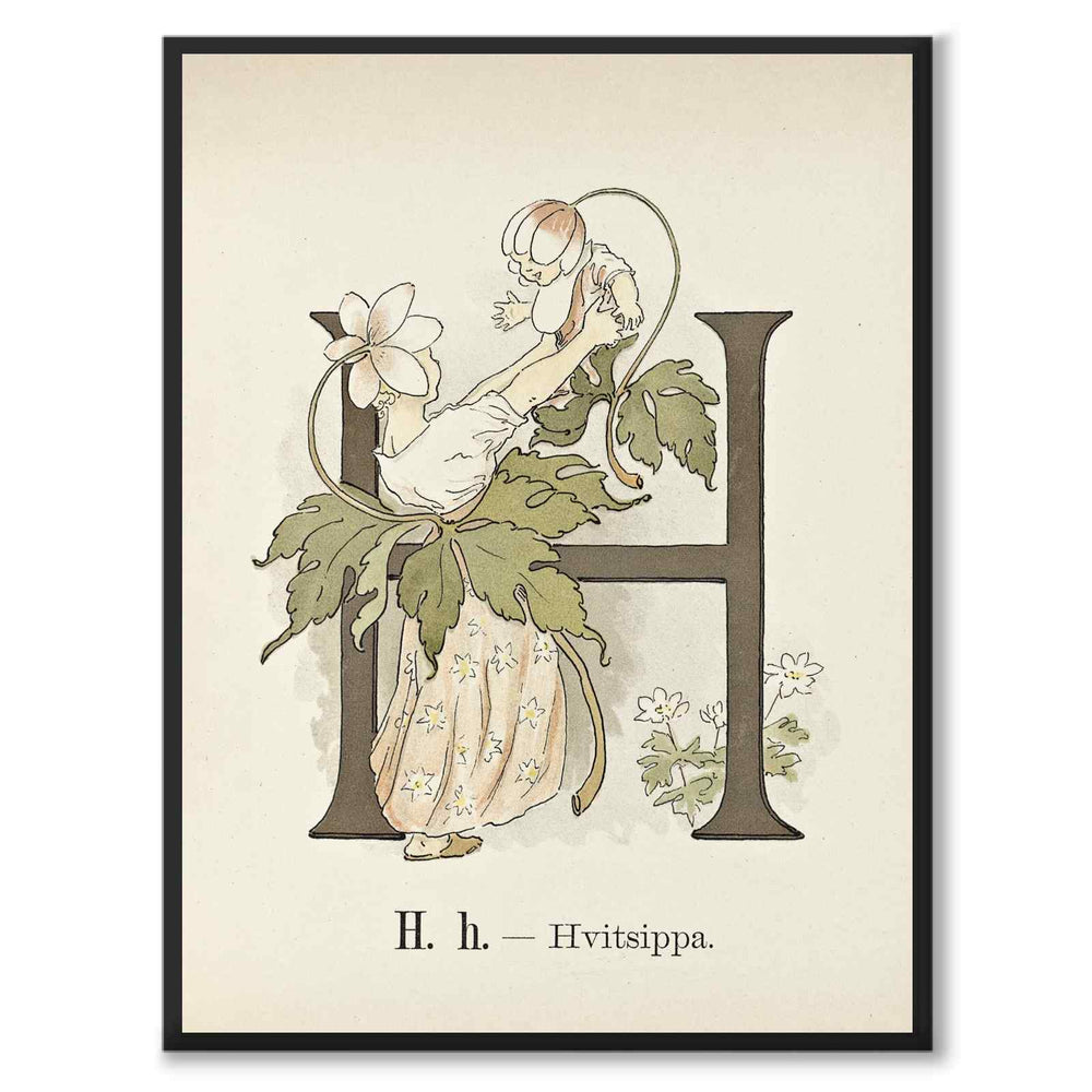 Prinsarnes Blomsteralfabet Poster Affisch Av Ottilia Adelborg Historly 5624