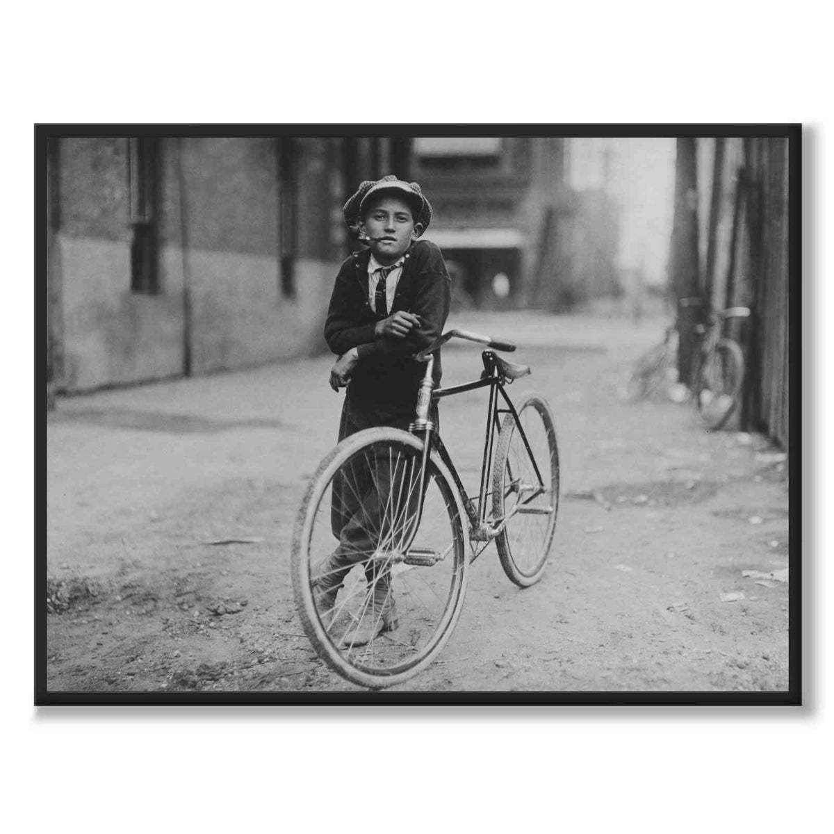 Lewis Hine poster med ett vintage fotografi av en Messenger Boy, 1913 ...
