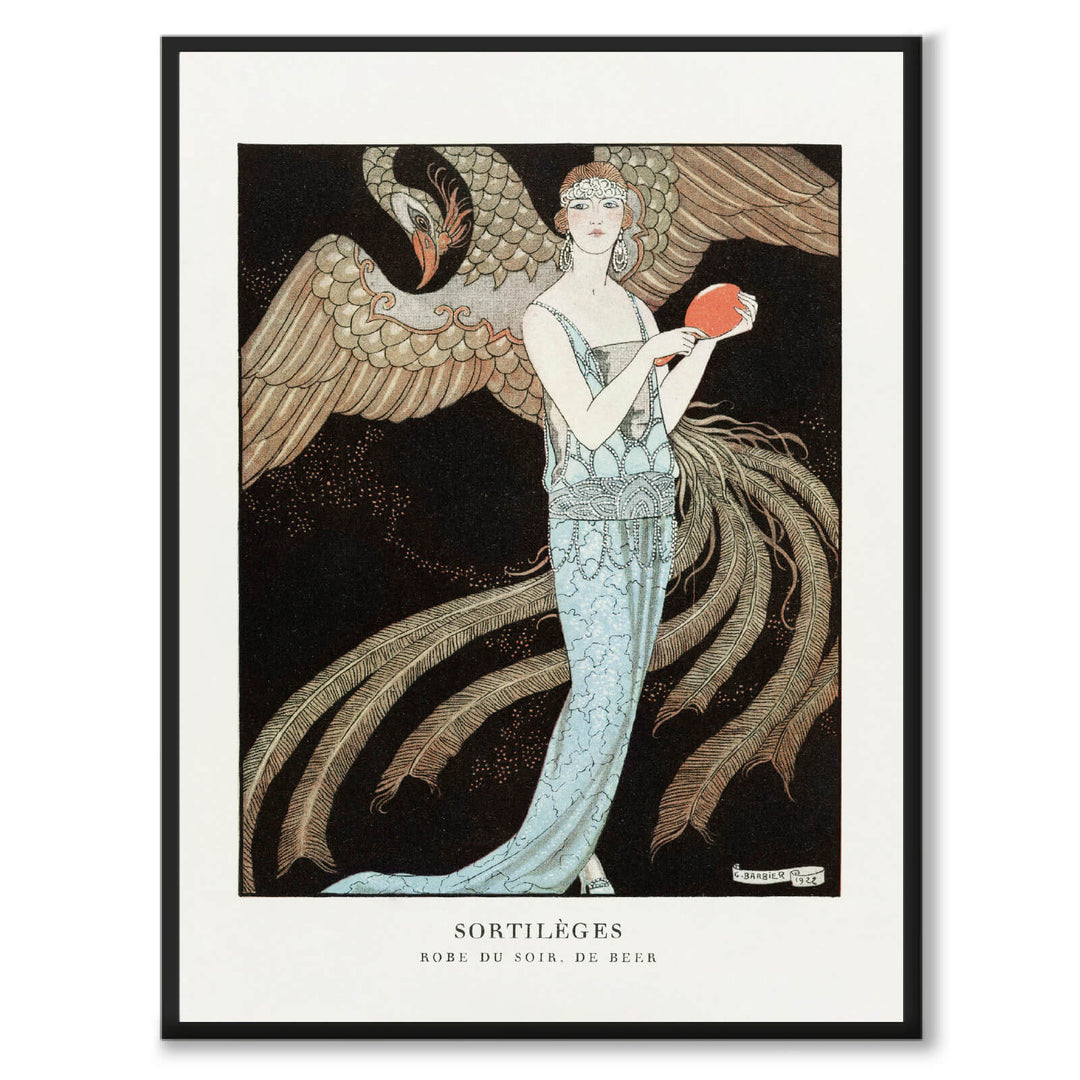 George Barbier poster - vintage gammal Gustave Beer mode 1920 – HISTORLY